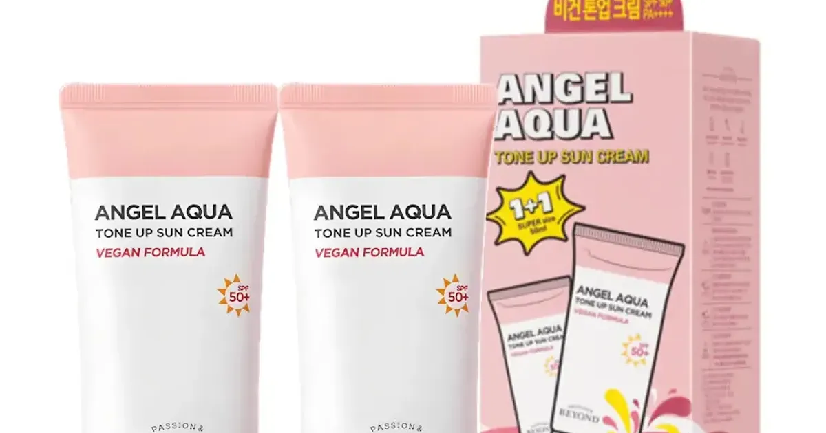 Set Kem Chống Nắng Nâng Tông Beyond Angel Aqua Tone Up Sun Cream 50mlx2