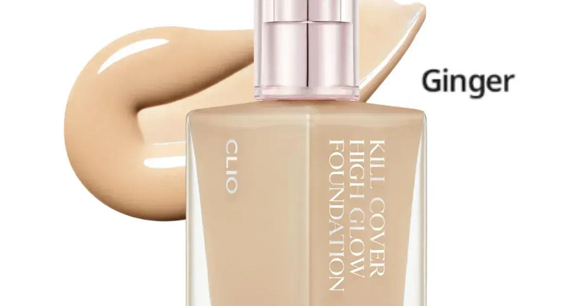 (màu 4 GINGER) Kem Nền Clio Căng Bóng Kill Cover High Glow Foundation ...