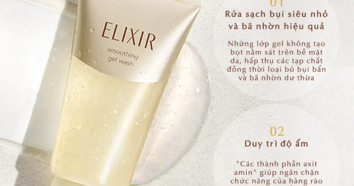 Gel Rửa Mặt Elixir Ngừa Lão Hóa Da Superieur Smoothing Gel Wash 105g