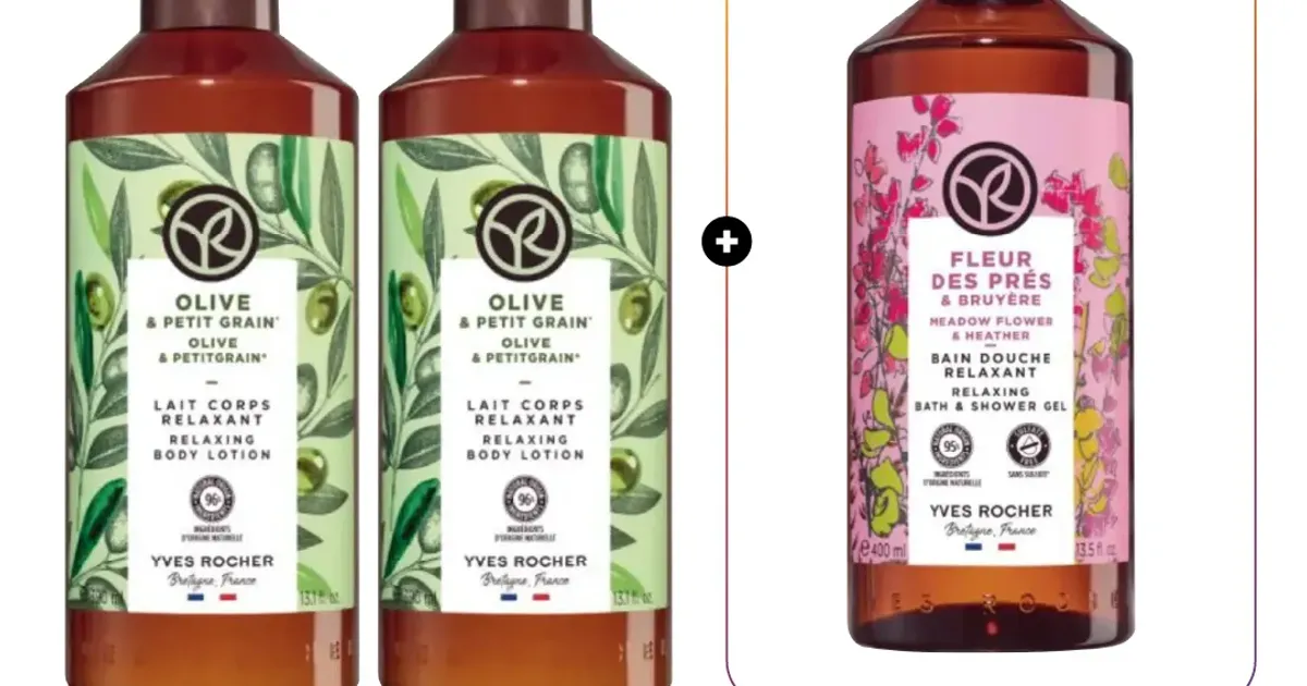 Combo 2 Sữa Dưỡng Thể Yves Rocher Nature Bath Olive & Petit Grain ...