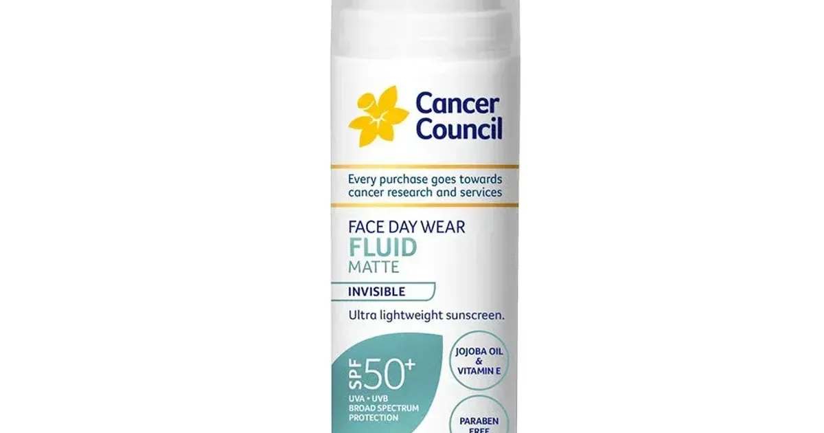 Sữa Chống Nắng Cancer Council Invisible Fluid Matte Spf50+ 50Ml