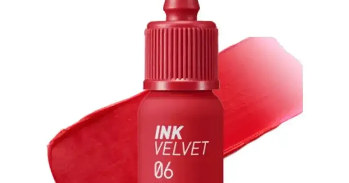 (Gift) Son Tint Hiệu Ứng Nhung Mịn Peripera Ink Velvet 6 Purdy Red