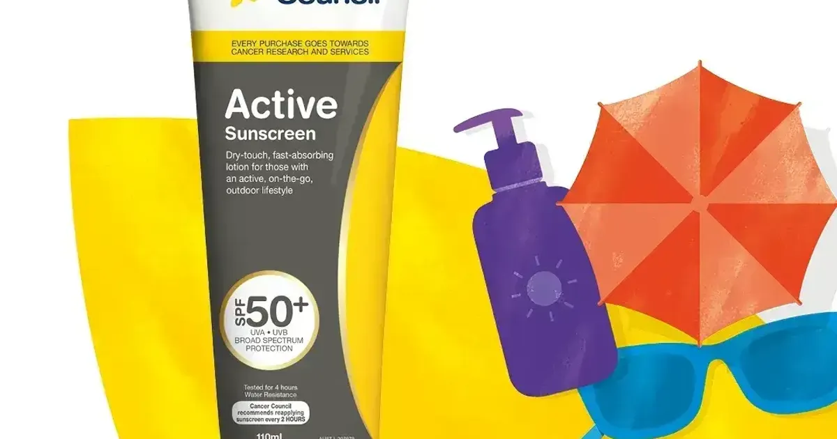 Kem Chống Nắng Cancer Council Active Sunscreen Grey Spf50+