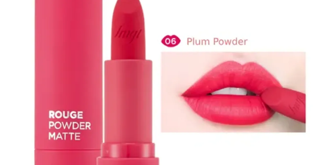 [Fmgt] Son Lì Mềm Mịn Môi Rouge Powder Matte (3.2G) Color 04 Red Powder ...