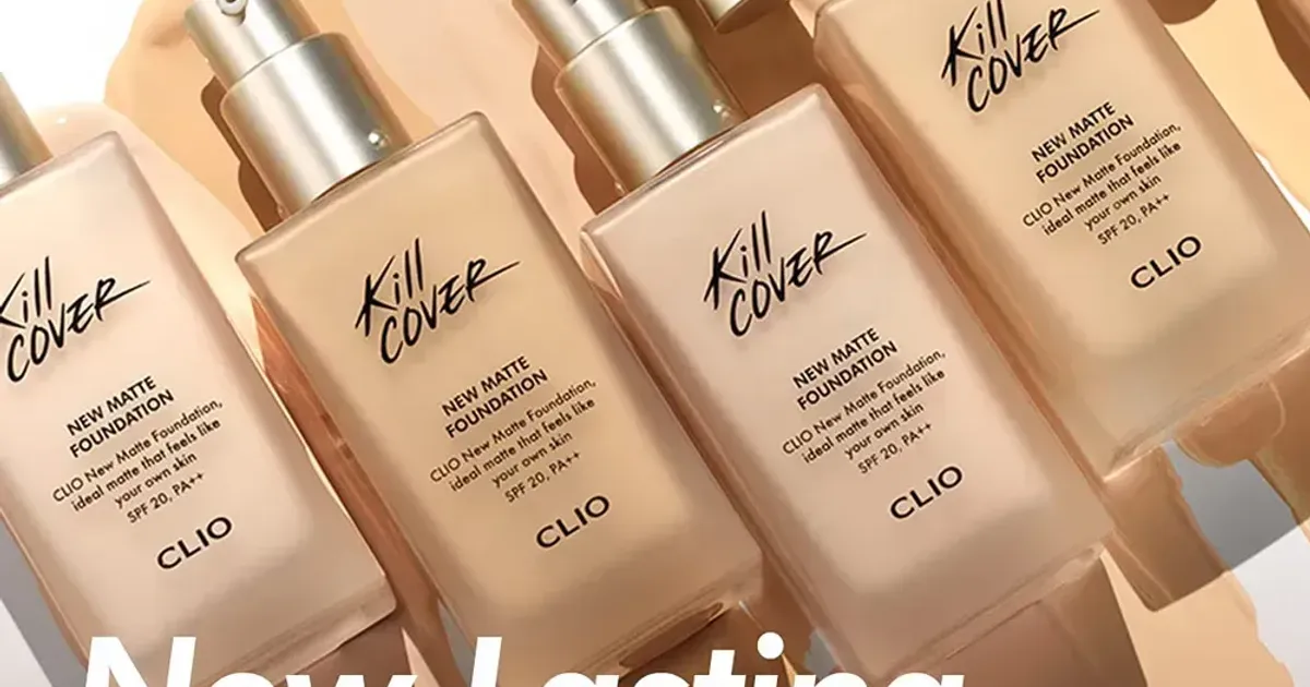 Kem Nền Clio Kill Cover New Matte Foundation Spf20, Pa++ 38G (Tặng Kèm Cọ)