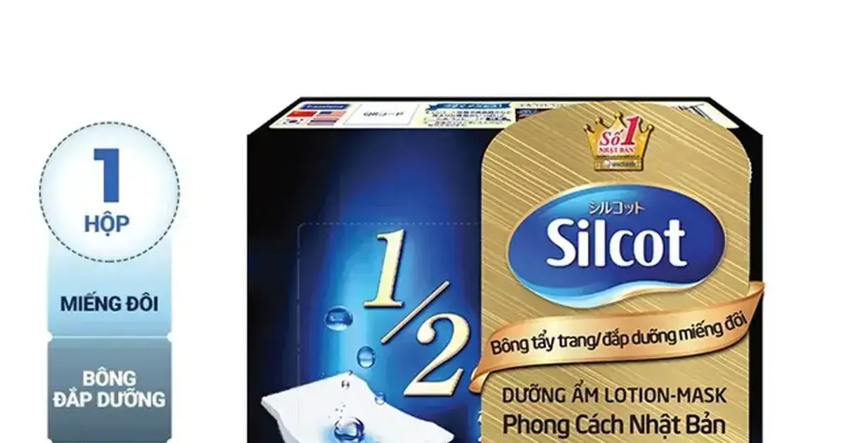Bông Đắp Dưỡng Miếng Đôi Silcot Cotton Pad Dual(40 Miếng/Hộp)