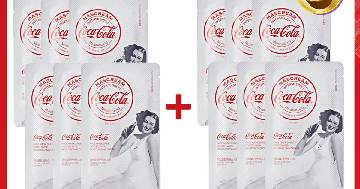 Bộ Mặt Nạ Dưỡng Ẩm Coca-Cola MASCREAM INTENSE MOISTURIZING (6EA)
