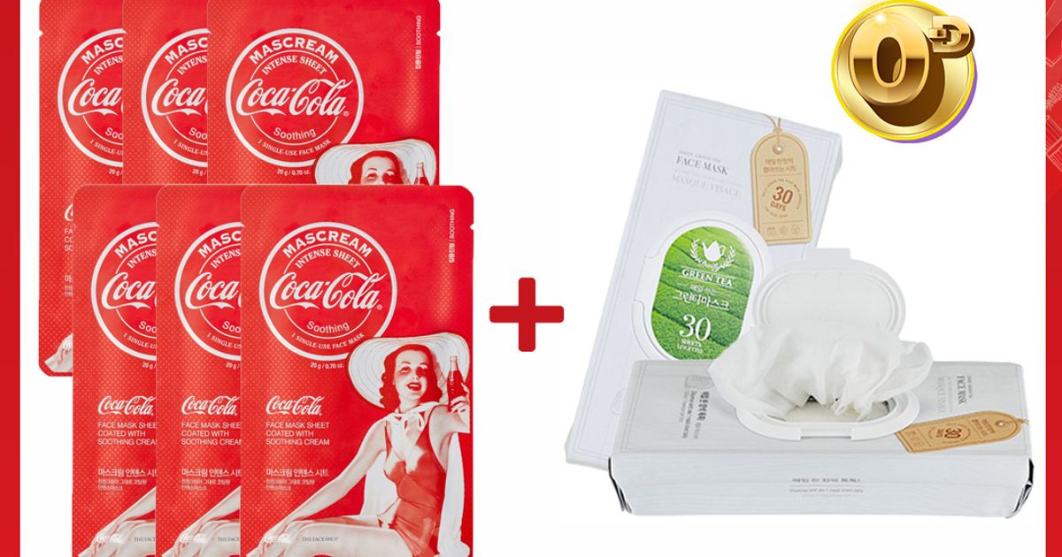 Bộ Mặt Nạ Dưỡng Da Dịu Nhẹ Coca-Cola MASCREAM INTENSE_SOOTHING Số 01