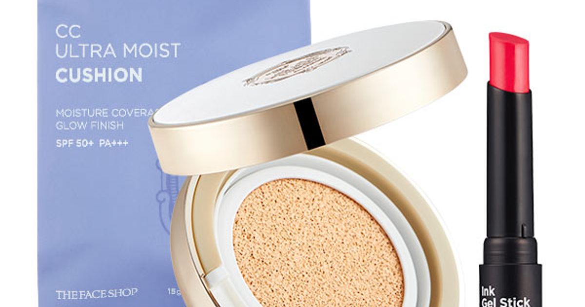 Bộ trang điểm đa năng CC ULTRA MOIST CUSHION V201 (Cushion, Lipstick)