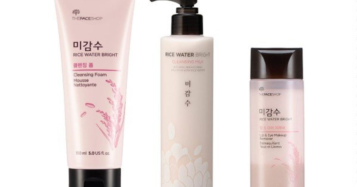 BỘ LÀM SẠCH RICE WATER BRIGHT (FOAM, CLEANSING MILK, LIP & EYE REMOVER)