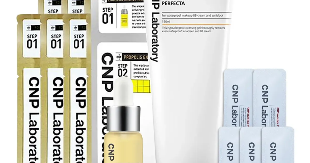 Combo Dưỡng Ẩm CNP (1 set mặt nạ, 1 tẩy trang 50ml, 1 tinh chất 5ml, 5 tẩy da chết 1ml)