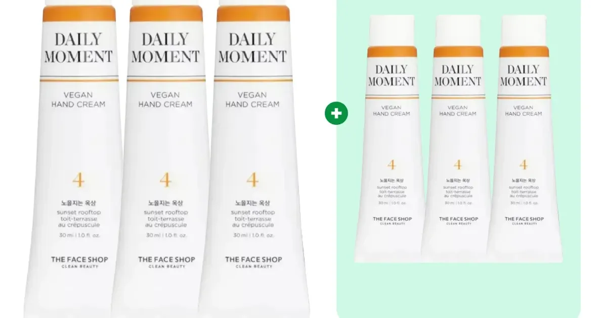 Combo 3 Kem Dưỡng Da Tay THE FACE SHOP Thuần Chay Daily Moment Vegan ...