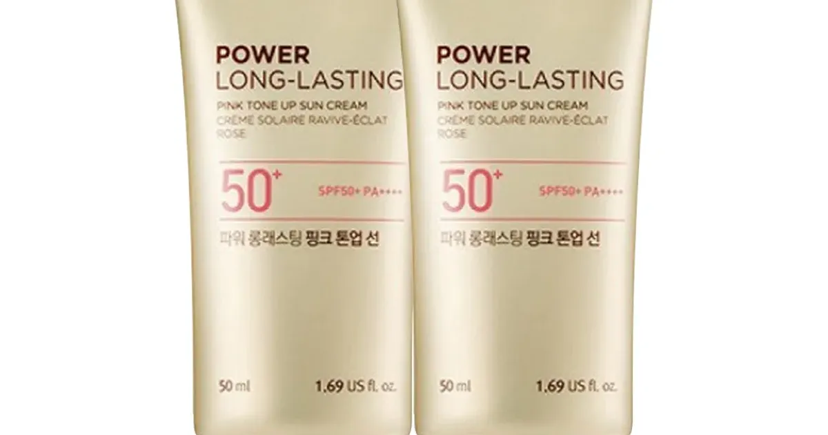 Combo 2 Kem Chống Nắng Power Long Lasting Pink Tone