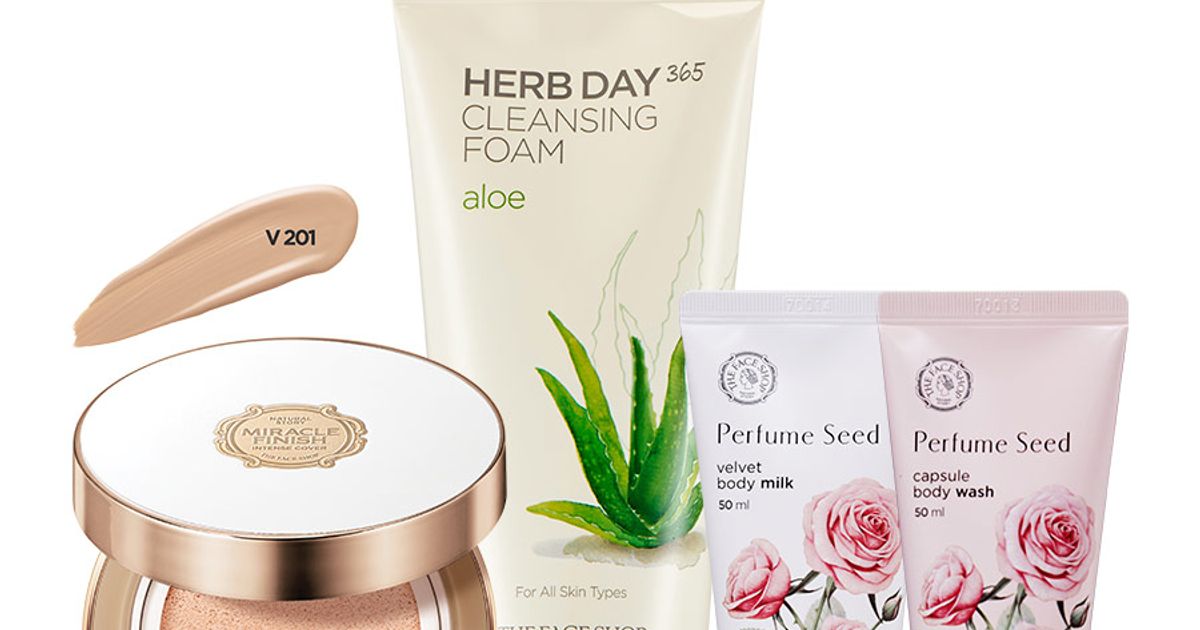 Bộ trang điểm TFS Phấn Nước Che Khuyết Điểm MIRACLE FINISH CC INTENSE ...