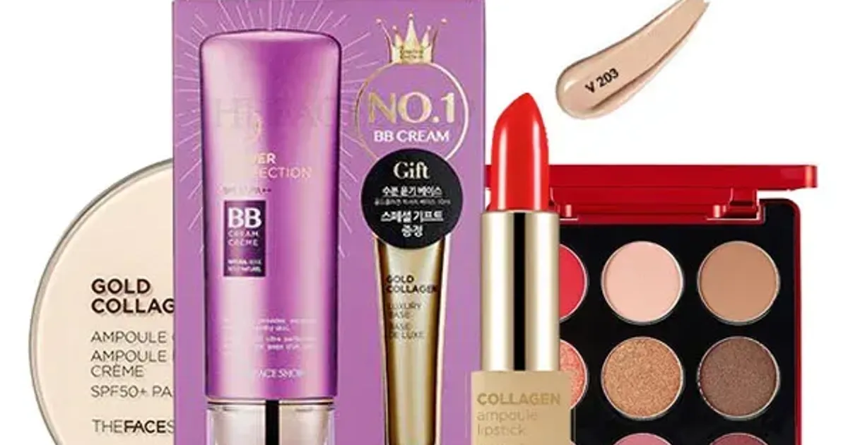 BỘ TRANG ĐIỂM POWER PERFECTION BB CREAM SET.V203 (BB CREAM + PHẤN MẮT ...