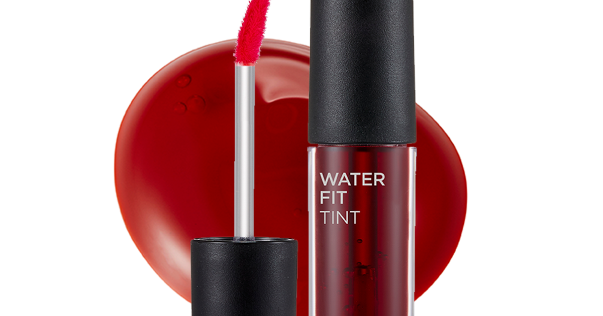 (Gift) [Fmgt] Son Tint Lì THE FACE SHOP Water Fit Lip Tint 5G 03 Picnic Red